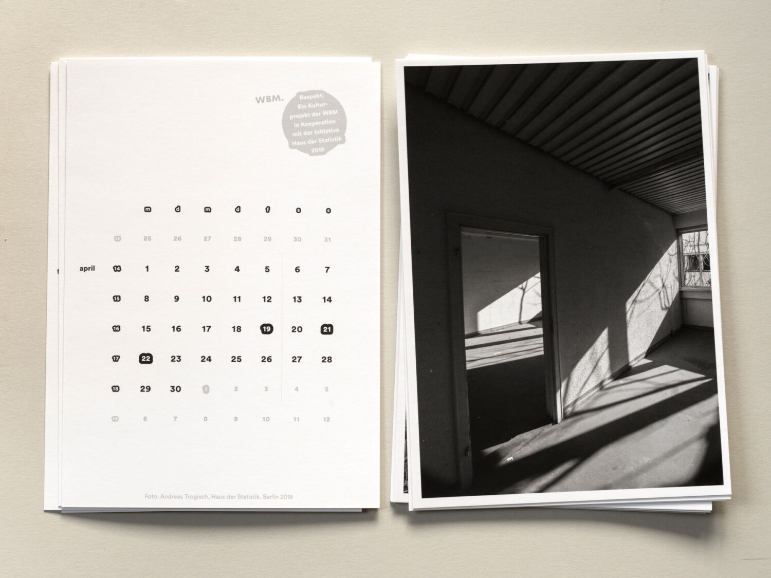 Respekt – der Kalender des Hauses der Statistik